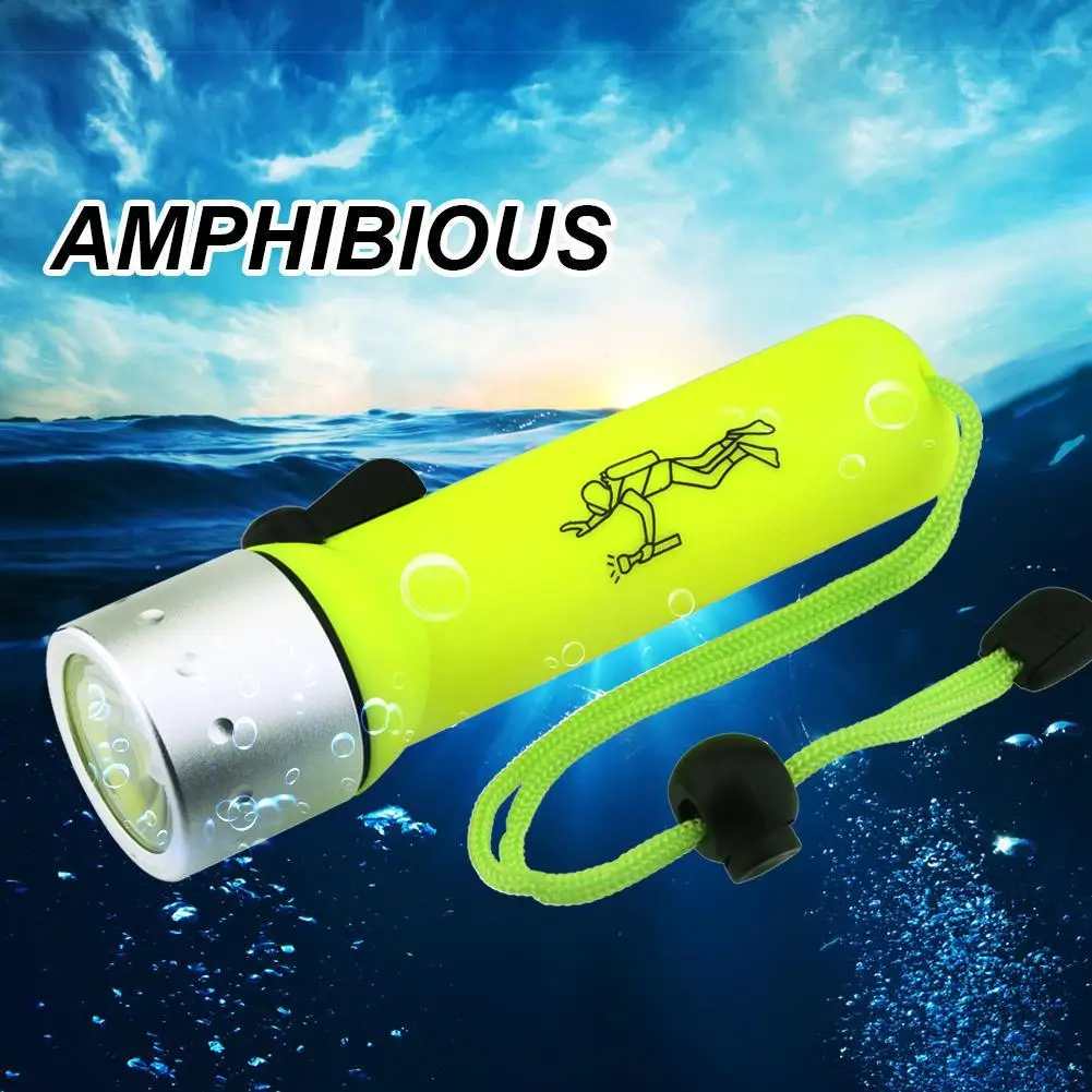 Professional Underwater Diving Flashlight Lamp 2000Lm Q5 LED Scuba Dive ...