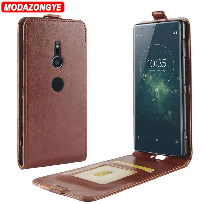 For Sony Xperia XZ2 Case Sony XZ2 Case Luxury PU Leather Back Cover ...
