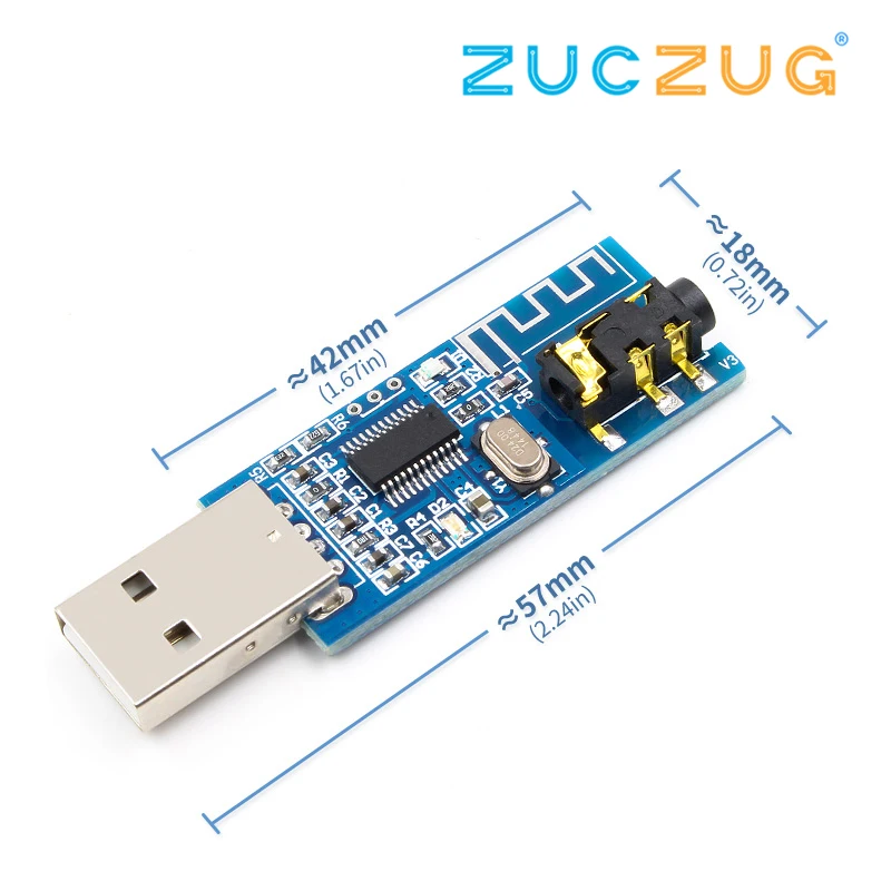 USB Bluetooth 4.0 Audio Receiver Wireless Module Bluetooth Voice Player ...