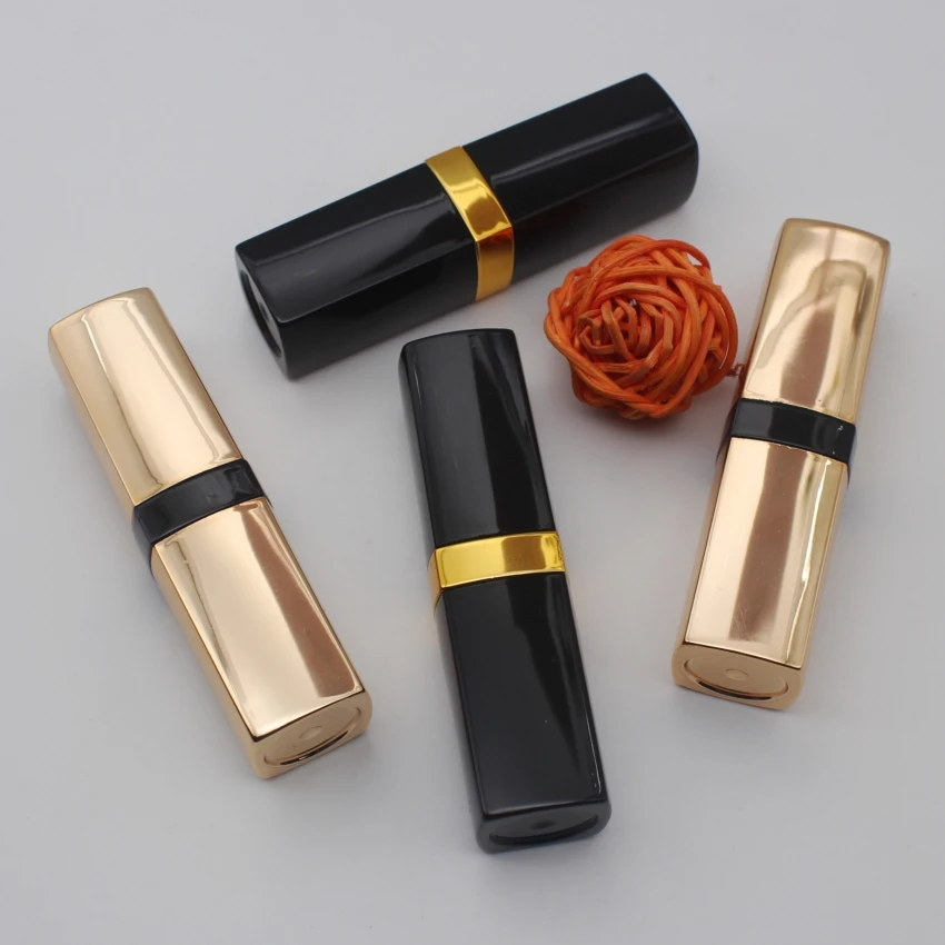 10/20/50pcs Empty Gold Square Lipstick Tubes DIY 12.1mm Homemade ...