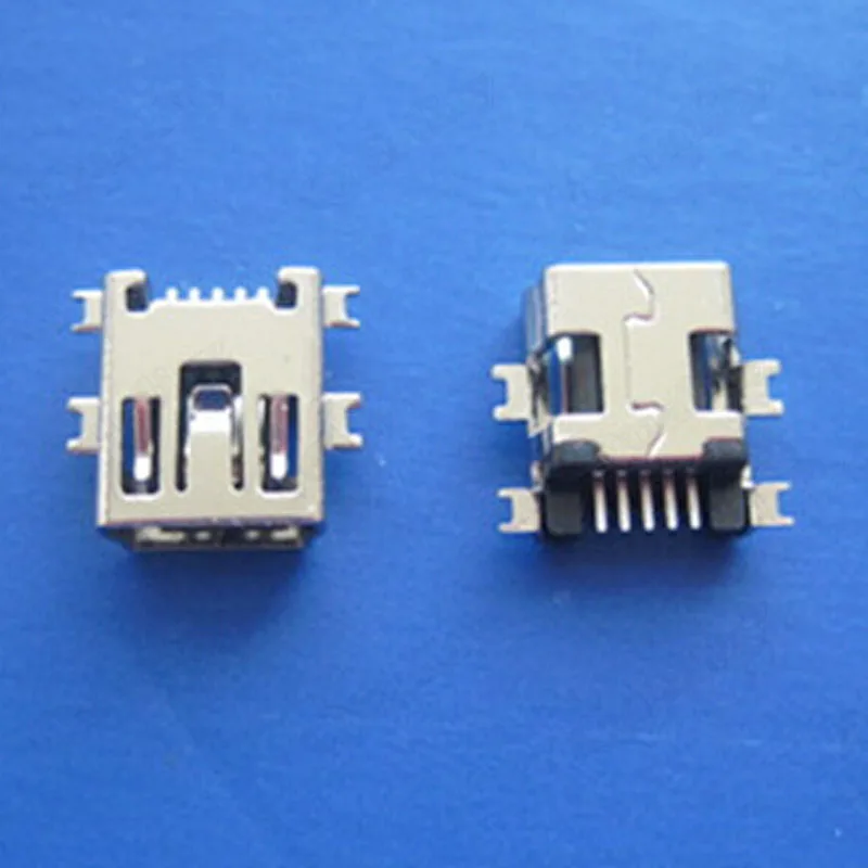 Mini Usb Female Socket Shen Plate Type 4 Pin Smd For Mp4 Phone Plug In