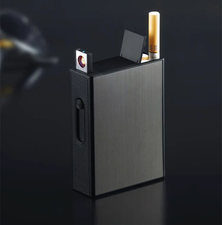 New Ciagrette Holder Box with USB Electronic Lighters Flameless ...