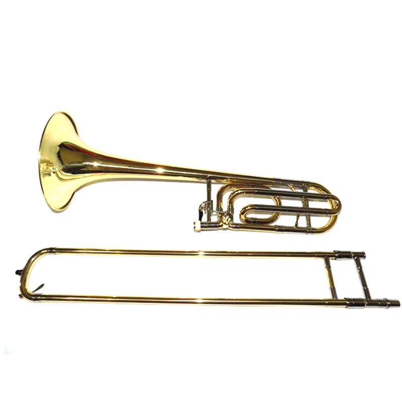 Bb/F Brass Tenor Trombone Lacquer with Case and Mouthpiece musical ...