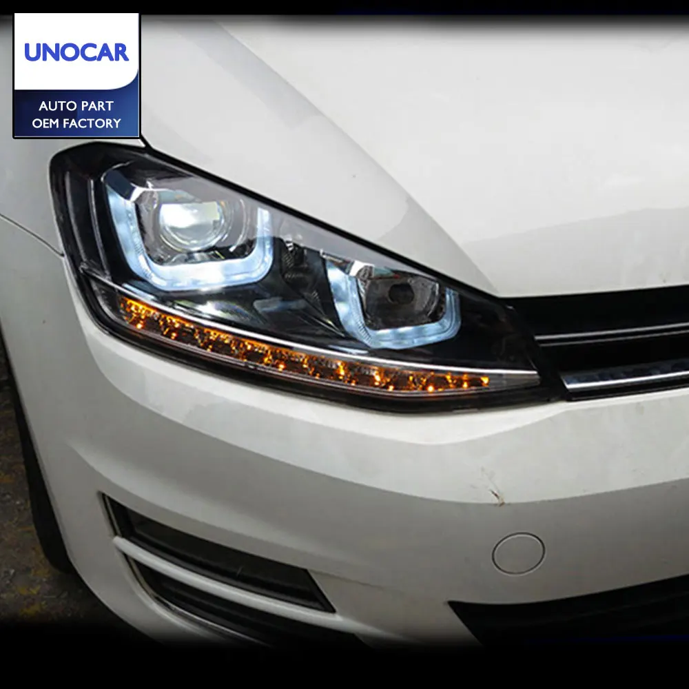 Styling Head Lamp for VW Golf 7 LED Headlights 2013 2015 Golf7 Mk7 LED ...