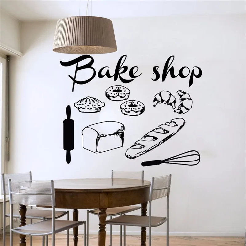 Home & Living Bakery vinyl 648ER kitchen wall decal Cupcakes baking ...