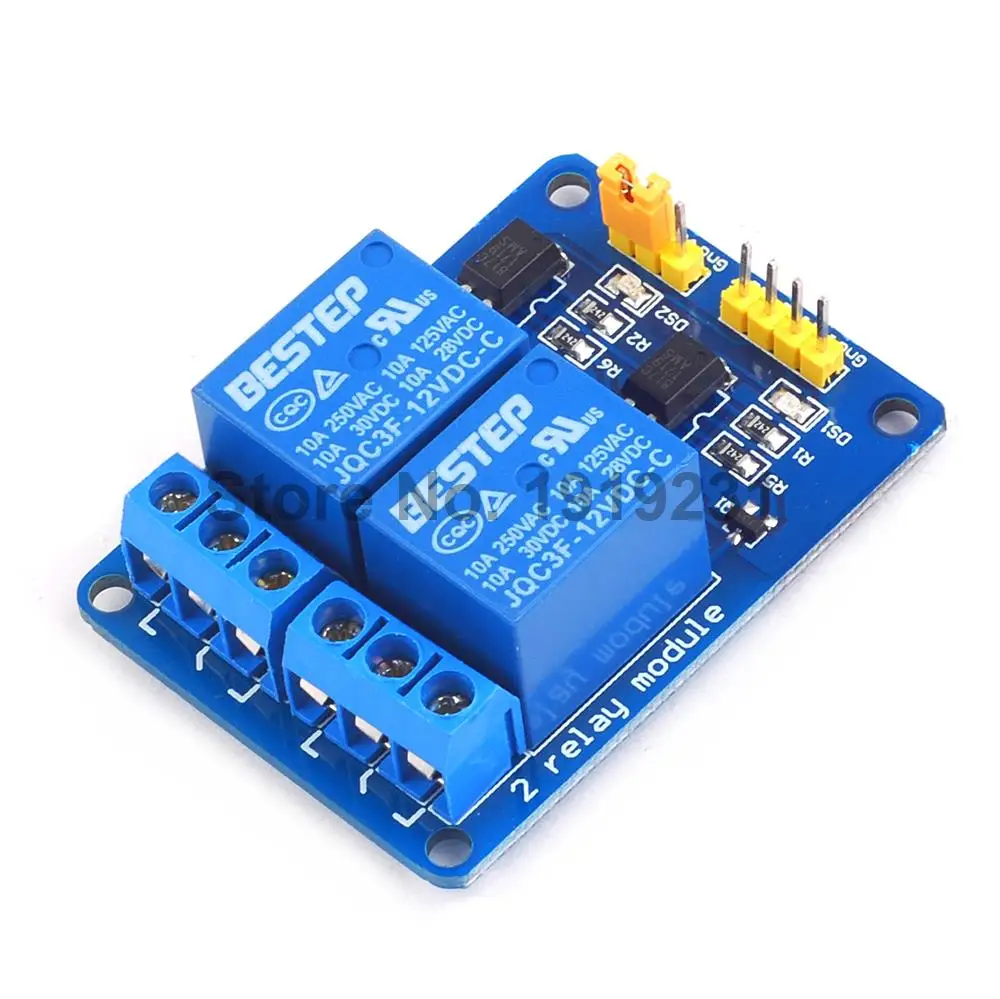 1pcs 2 Channel 12v Relay Module 2channel Relay Control Board With ...