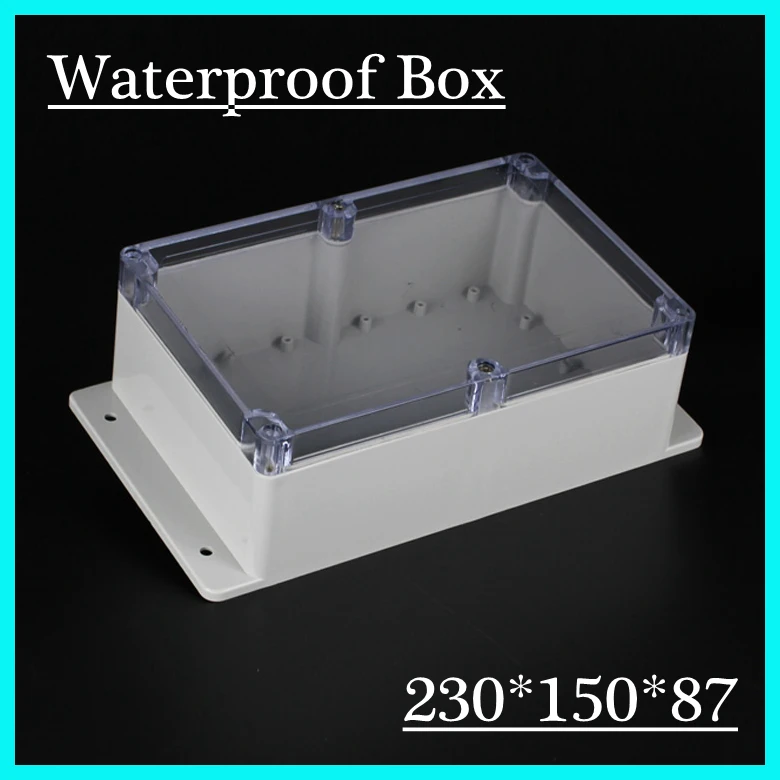 230*150*87mm Waterproof Plastic Enclosure Electronic Project Box ...