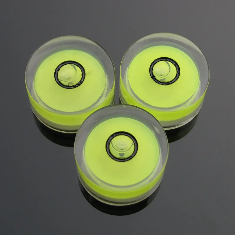 8pcs 18*9mm Bullseye Spirit Level Round Plastic Mini Spirit Level ...