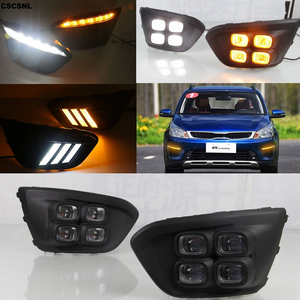 CSCSNL 1 Pair Super Bright LED For Russia KIA RIO X Line 2018 2019 Auto ...