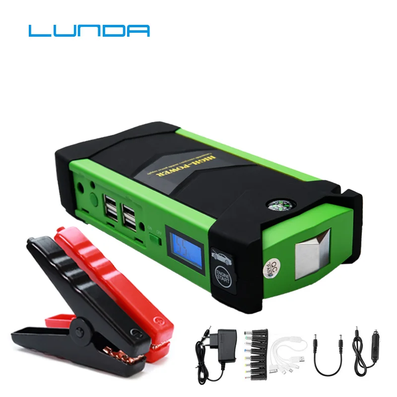 Start Petrol 5.0L Diesel 3.5L Best 600A Peak Current Car Jump Starter ...