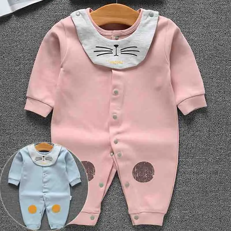 Baby Rompers 2018 Long Sleeve 100%Cotton overalls Newborn clothes ...