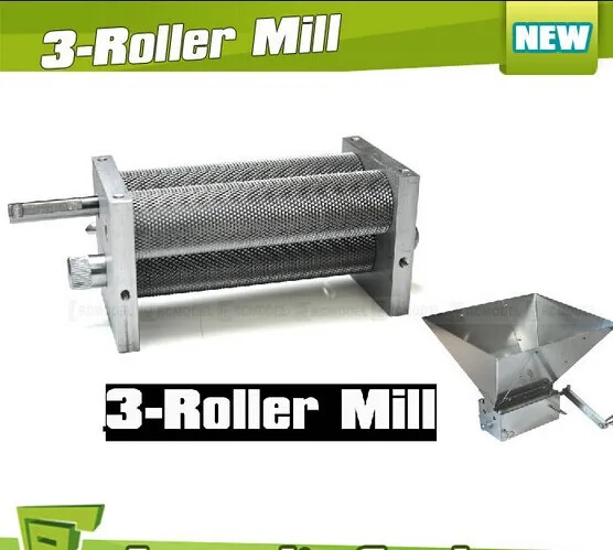 Aliexpress.com : Buy Brand New Barley Crusher Malt Grain 3 Roller Mill ...