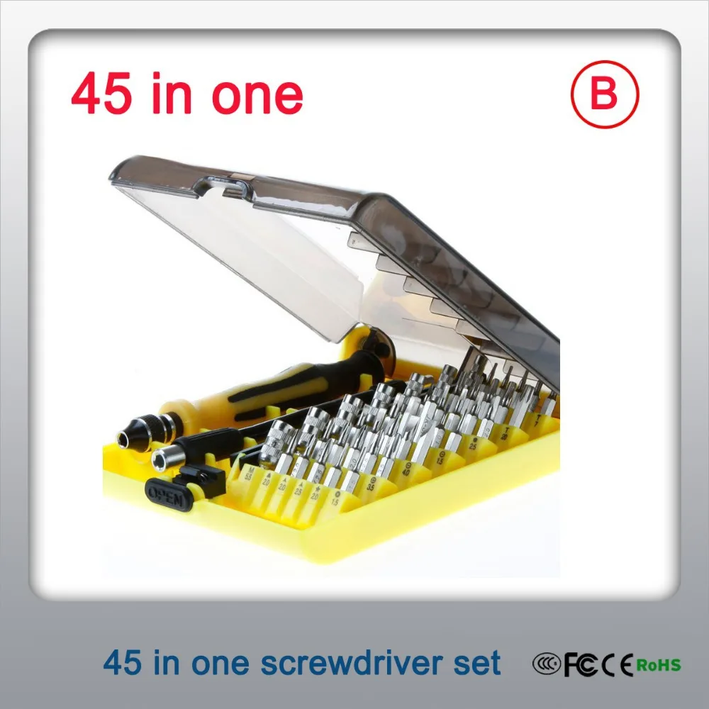 Precision 45 in 1 hand tool sets interchangeable manual screwdriver ...