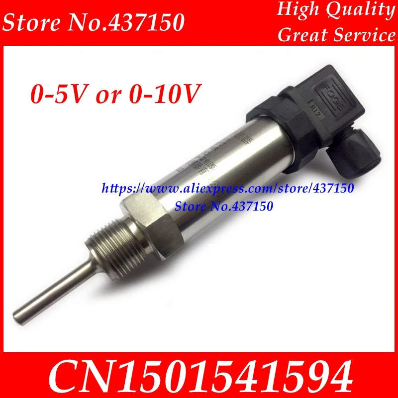 0 5V or 0 10v output voltage PT100 integrated temperature transmitter ...