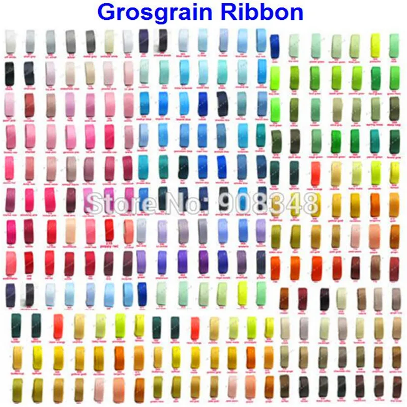 100-polyester-solid-color-plain-Grosgrain-Ribbon-100yard-color-6-9-13 ...