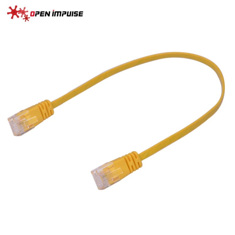 1ft Ultra Slim Candy Color 8p8c Short Body Rj45 Flat Ethernet Patch ...