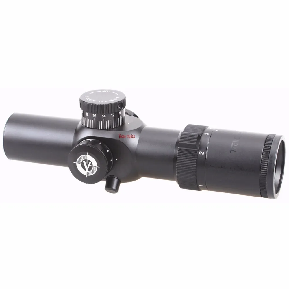 Vector Optics 1-6x 28mm Gun Shooting Rifle Scope Clear Glass MP Reticle ...