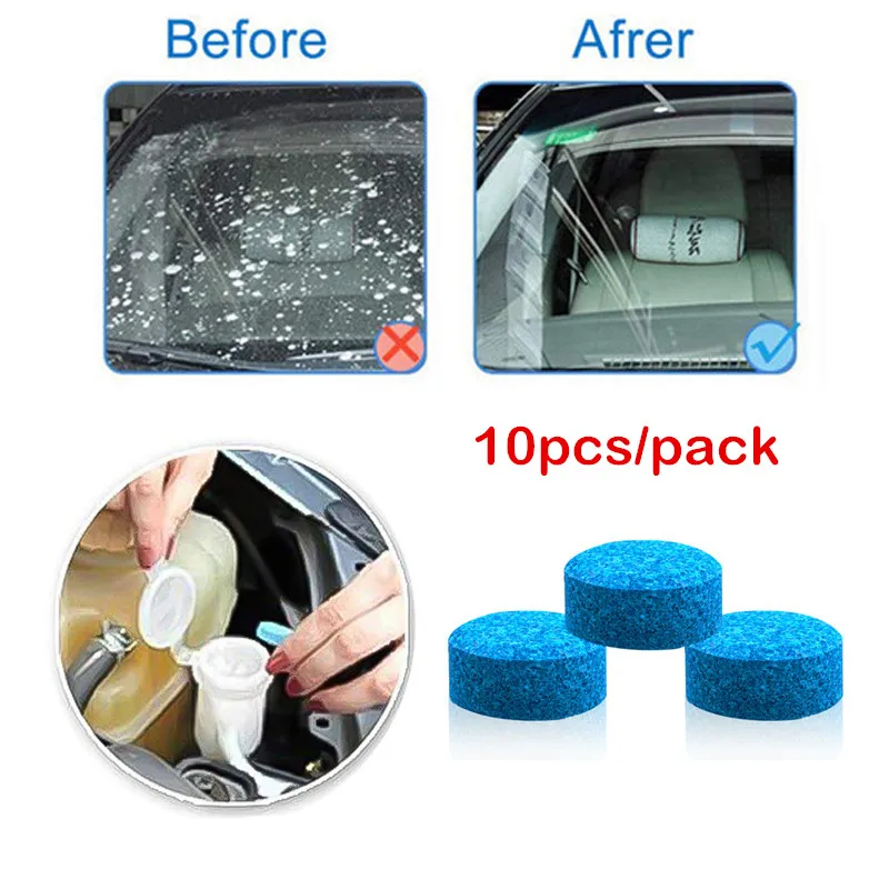10pcs Universal Car Wiper Cleaner Solid Concentrated Glass Water Car ...