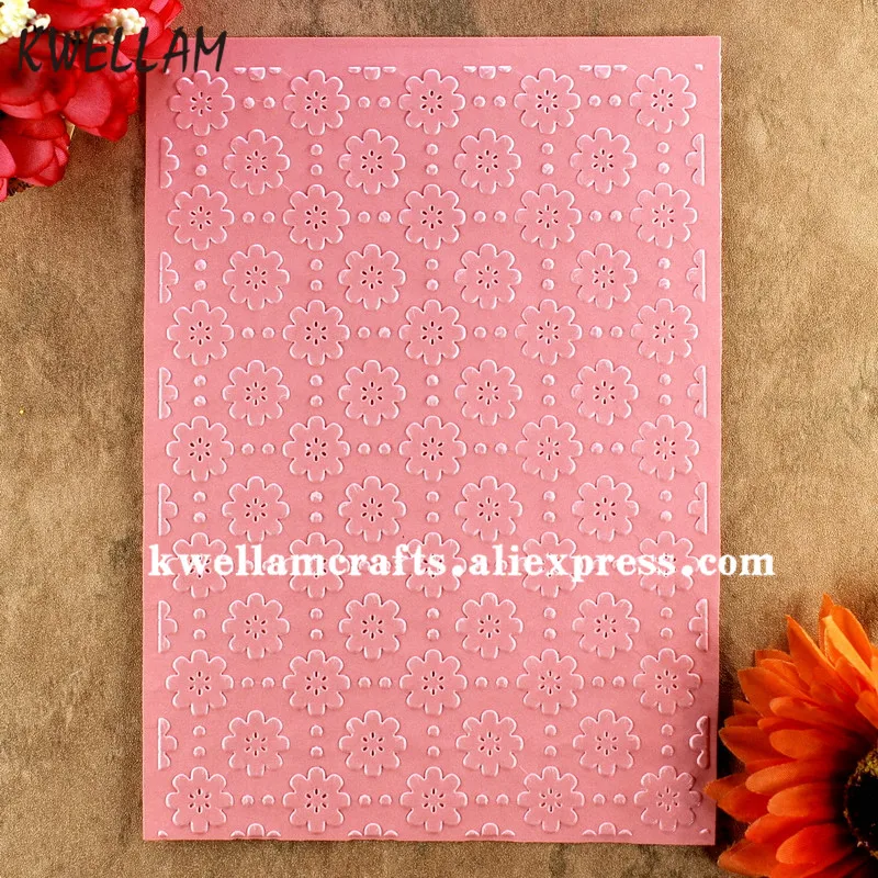 Flower Plastic Embossing Folder For Scrapbook DIY Album Card Tool ...