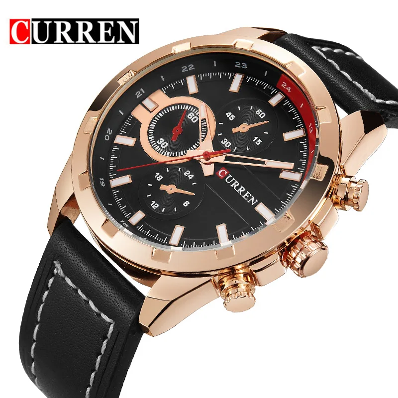 CURREN Men's Quartz Watches men Fashion men's watch Sports clock ...