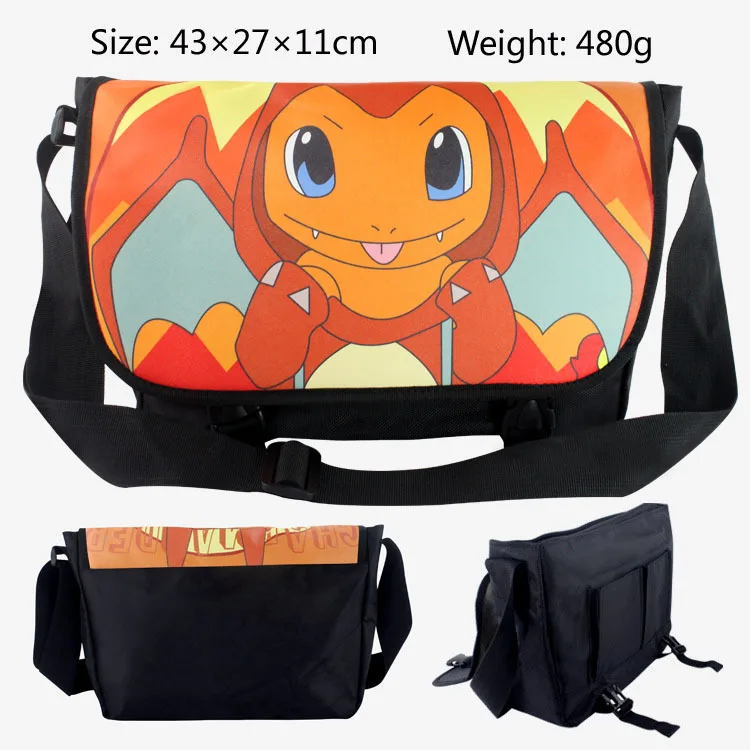 Anime Pokemon Messenger Bag School Shoulder Bag For Students Kids ...