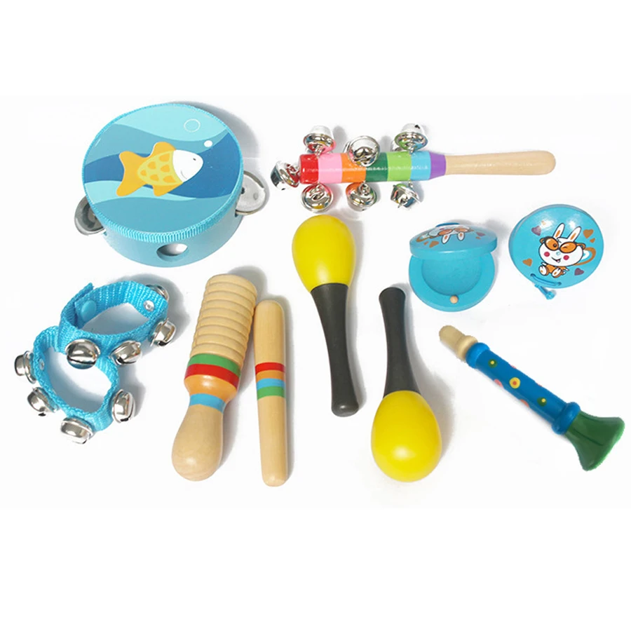 10-19pcs Musical Instruments Set Children Early Childhood Music ...