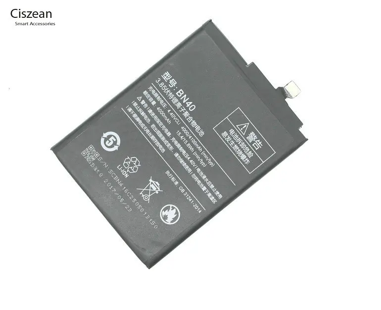 Ciszean 5pcs/lot BN40 / BN 40 Replacement Battery For Xiaomi Redmi ...