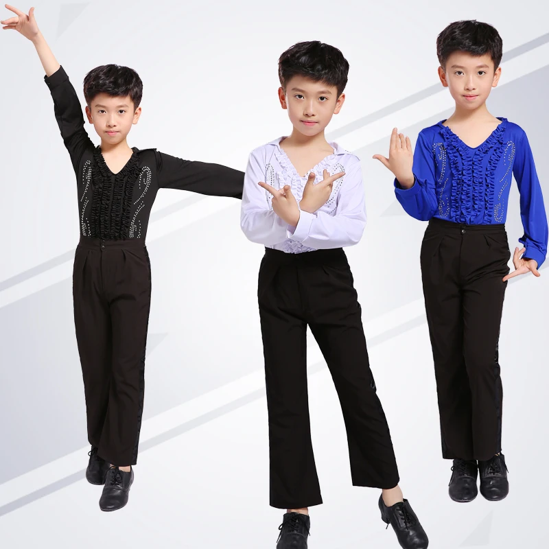 Boy Professional Ballroom Latin Salsa Cha Cha Dance Competition Costume ...
