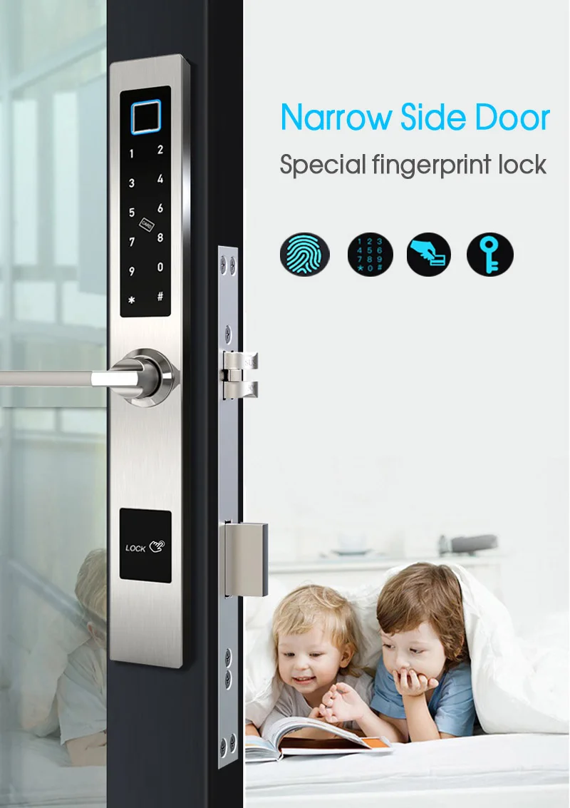 Broken-Bridge-Aluminum-Door-Fingerprint-Lock-Sliding-Door-Password-Lock ...