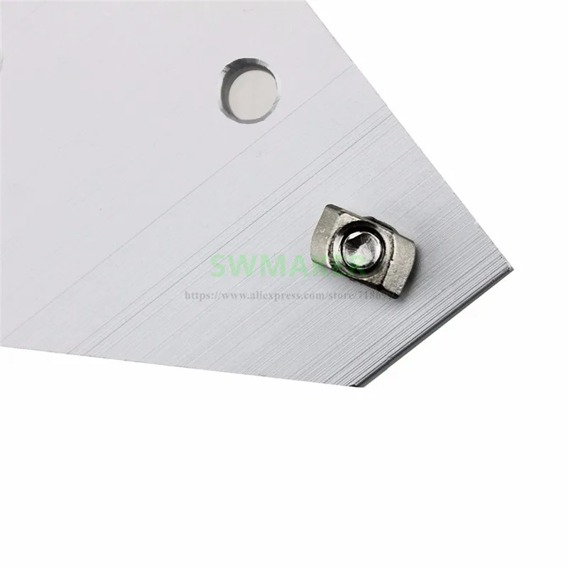 1 set T Slot L Shape 90 degree Joining Plate with M5x8 Hex Screw T nut ...