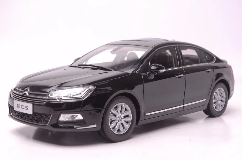 1:18 Diecast Model Citroen C5 2013 Siyah Sedan Alaşım Oyuncak Araba ...