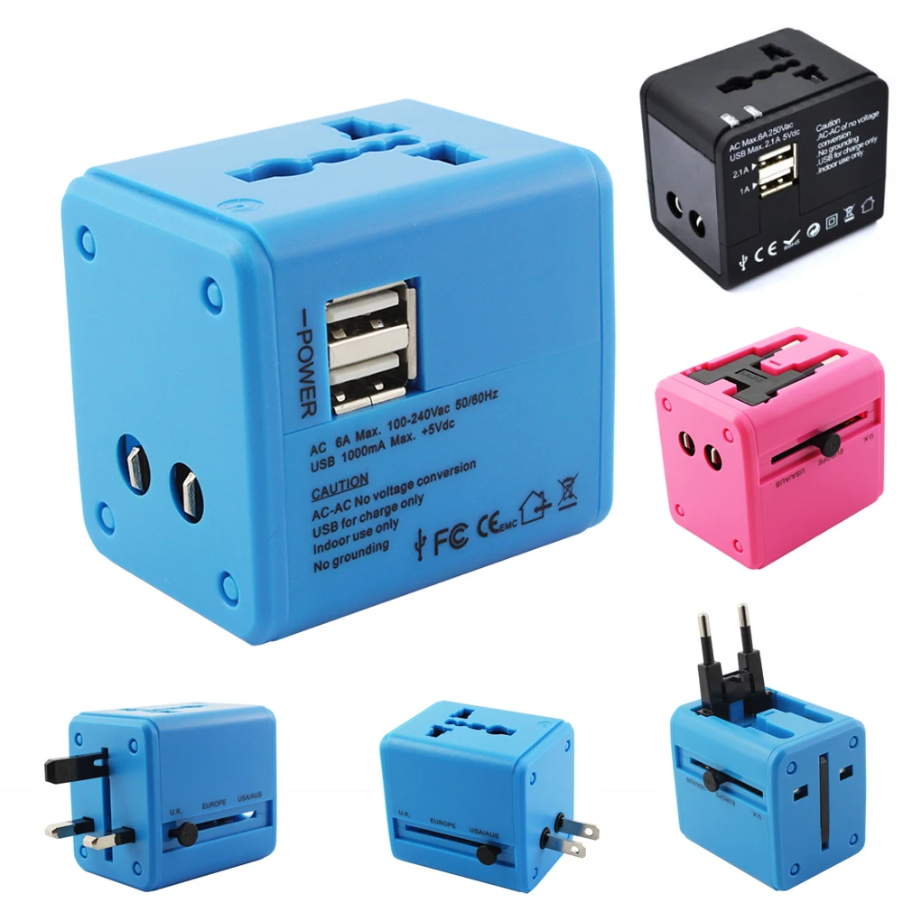 2-USB-port-Worldwide-Travel-Adapter-AC-TO-USB-Power-Wall-Charger-US-EU ...