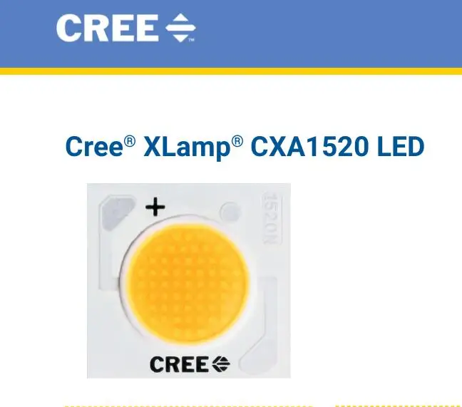 XLamp CREE CXA1520 COB 15W20W25W30W33W 2000 4000LM Alta CRI DC36V ...