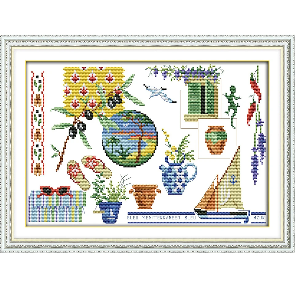 Joy Sunday Potting cross stitch kits embroidery needlework sets 11ct ...