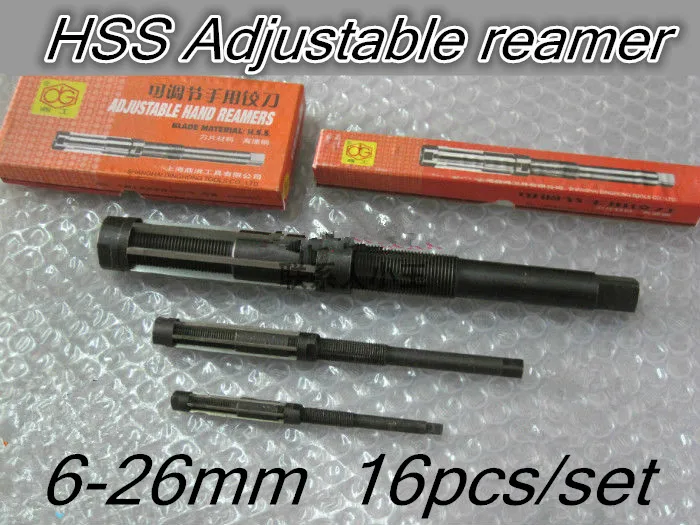 6-26mm 16pcs/set 9pcs/set Hss Adjustable Reamers Hand Reamers More Than ...