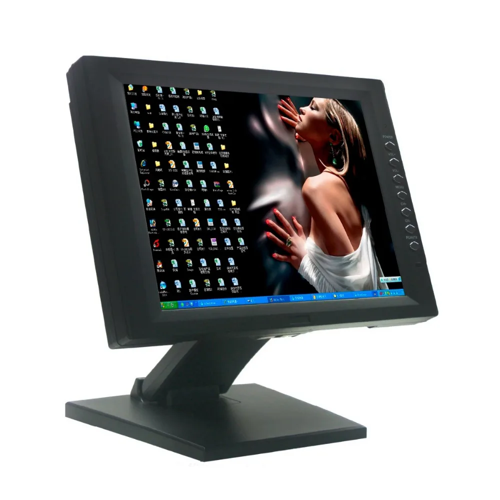 Wearson 12" inch Resistive Touch Screen Computer LCD Monitor With Heavy ...