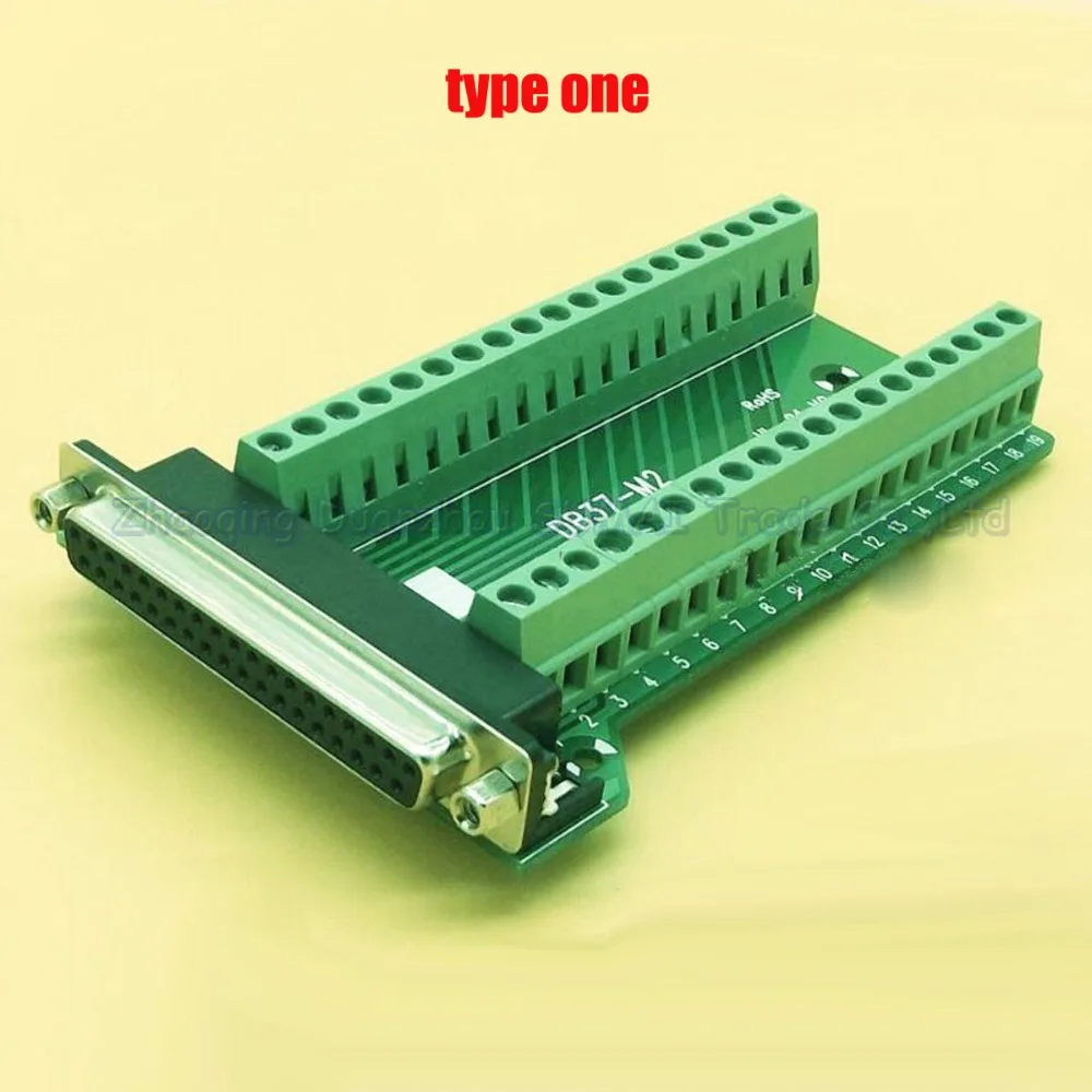 Female Parallel 2 Rows 37 Pins Db37 Serial Port Turn To Wire Terminals ...