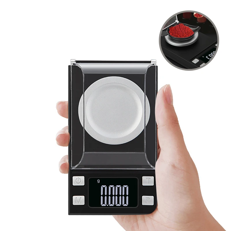 High Precision 0.001g 50g 100g Diamond Gold Silver Electronic Digital Jewelry Lab Scale | Sadoun.com