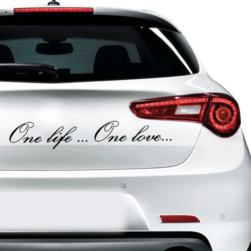 Car Sticker Vinyl 10.6cm*58cm One Life..one Love.. Stickers And Decals ...