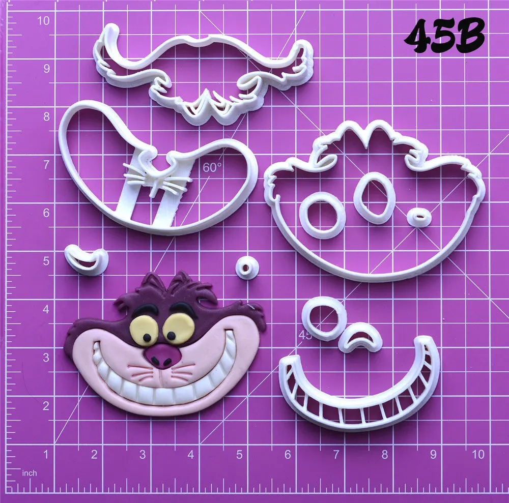 Popular Film Alice In Wonderland Character Cookie Cutter Set Custom