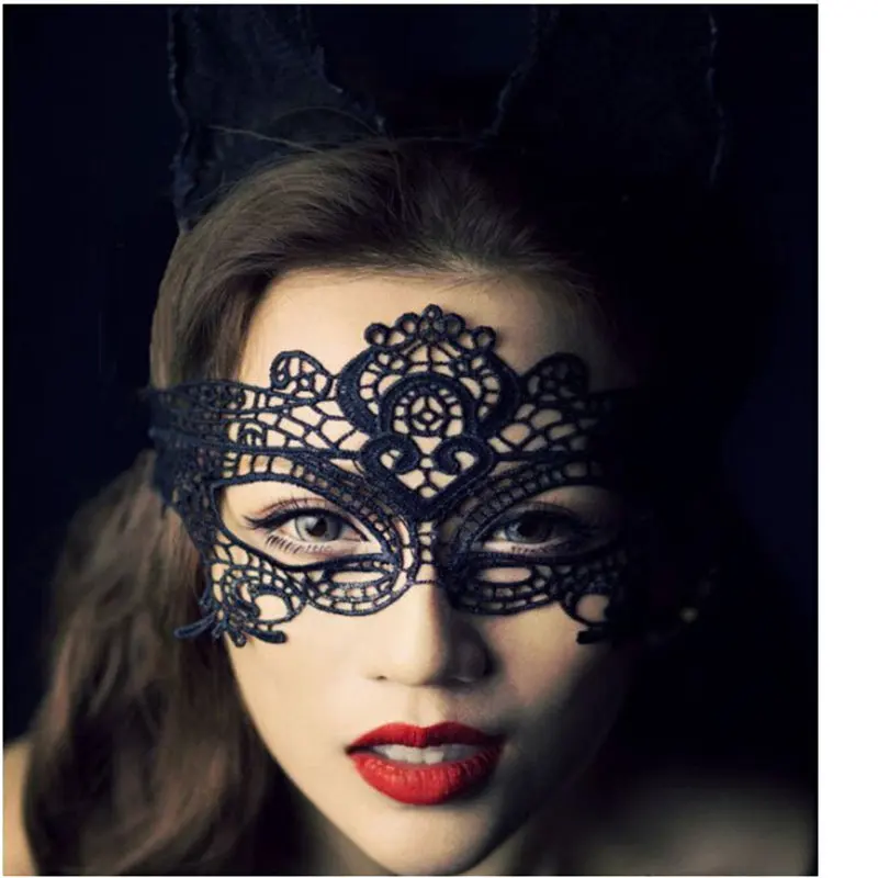 1 Pc Sexy Black Eye Mask Dancing Party Eye Mask Sexy Lace Masks For ...