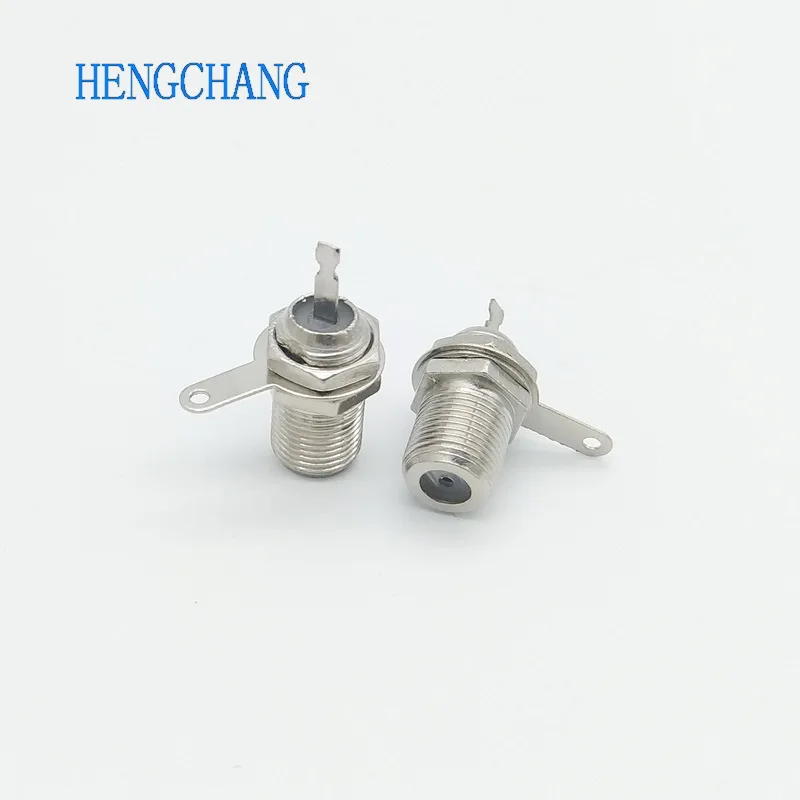 10Pcs-F-Female-connector-Nut-Bulkhead-Solder-Connector-for-CATV-F-Type ...
