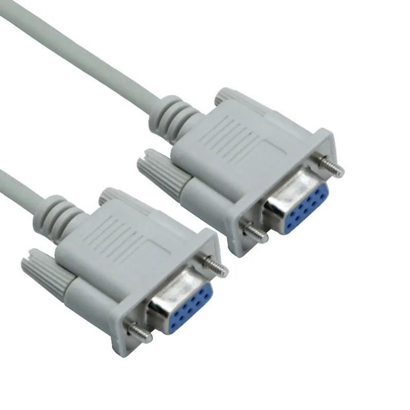 Serial Cables DB9F to DB9F 9 Pin Female to Female DB9 Connector Serial Null Modem Cable RS232 to ...