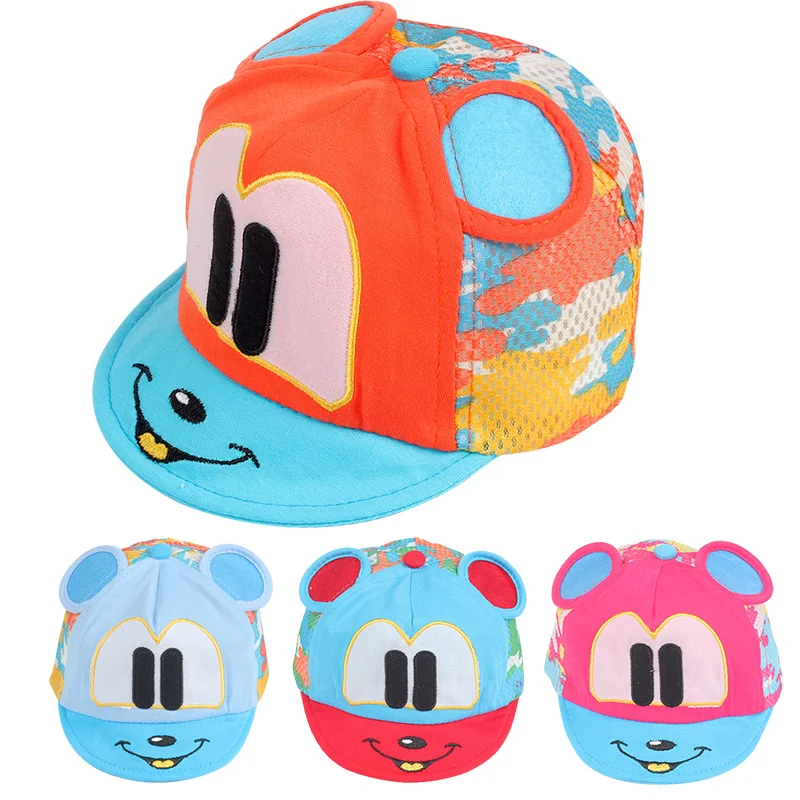 Cartoon Baby Caps Girl Boys Baseball Cap Summer Mesh Hats For Boy Mouse ...