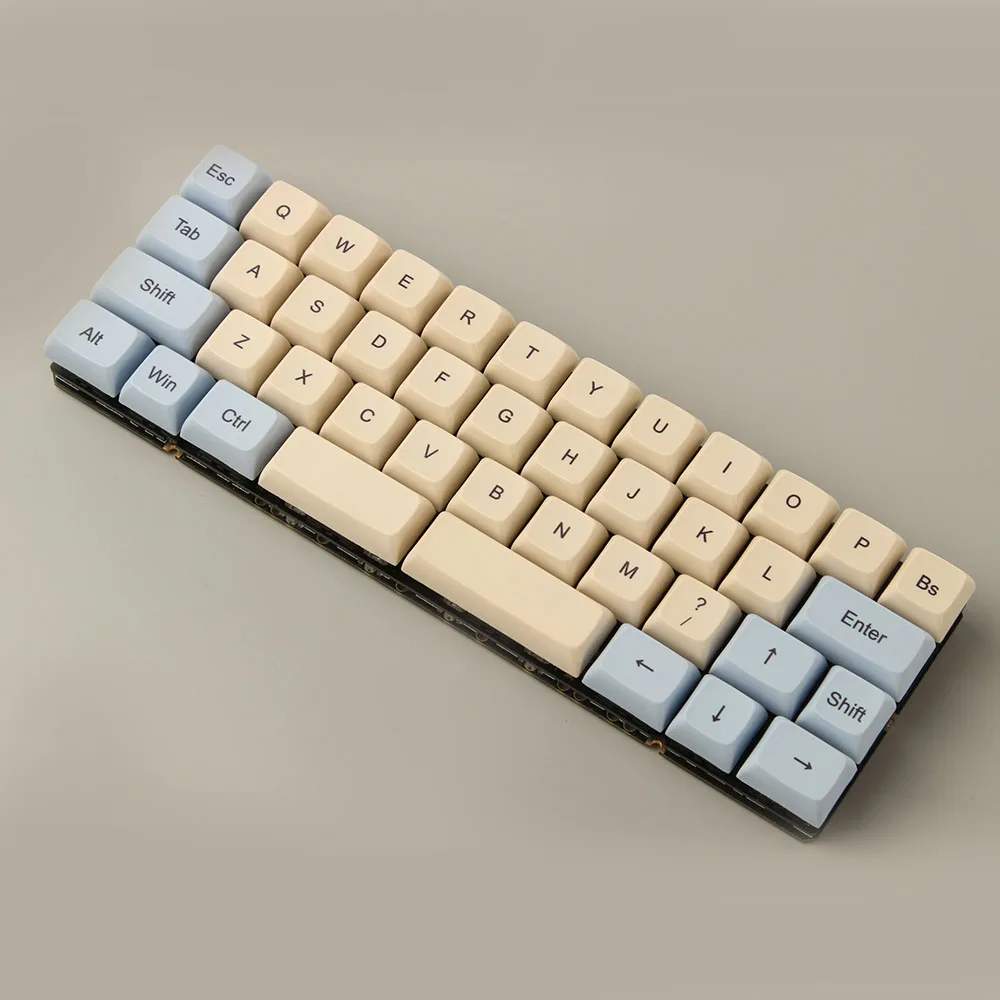 YMDK 40% заказной XDA Dye Sub Tiramisu Keycap набор ключей для YMD40 ...
