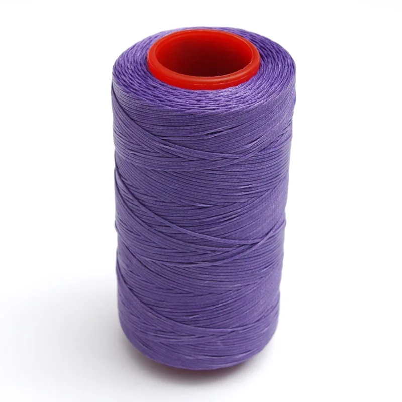 Purple 250 Meter 1mm Flat Waxed Wax Thread Cord Sewing Craft for DIY ...