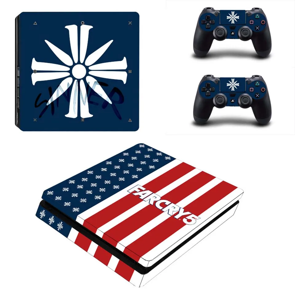 Vinyl Design Farcry 5 Skin Sticker PS4 Slim Stickers Kit for Sony for ...