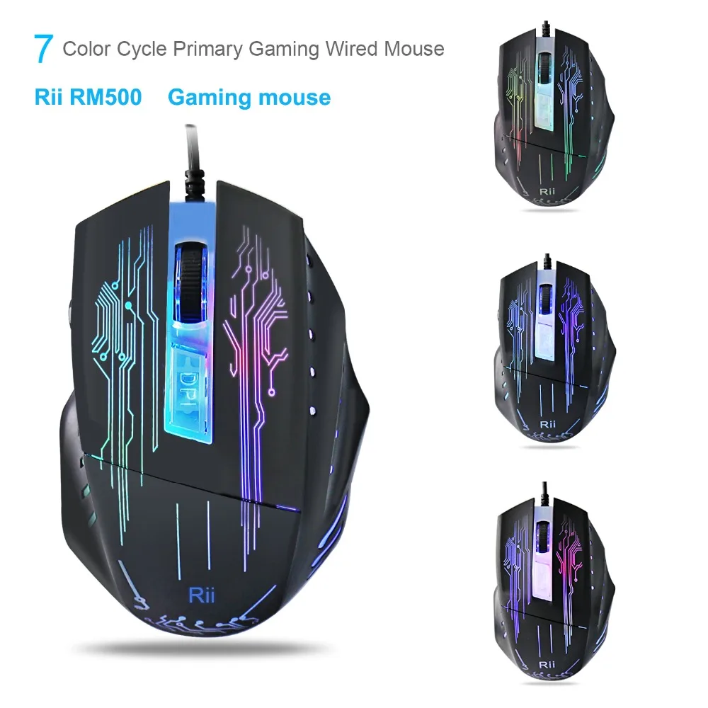 2016 Adjustable For Pro Gamer 2400DPI Optical Wired Gaming Mouse Gamer ...