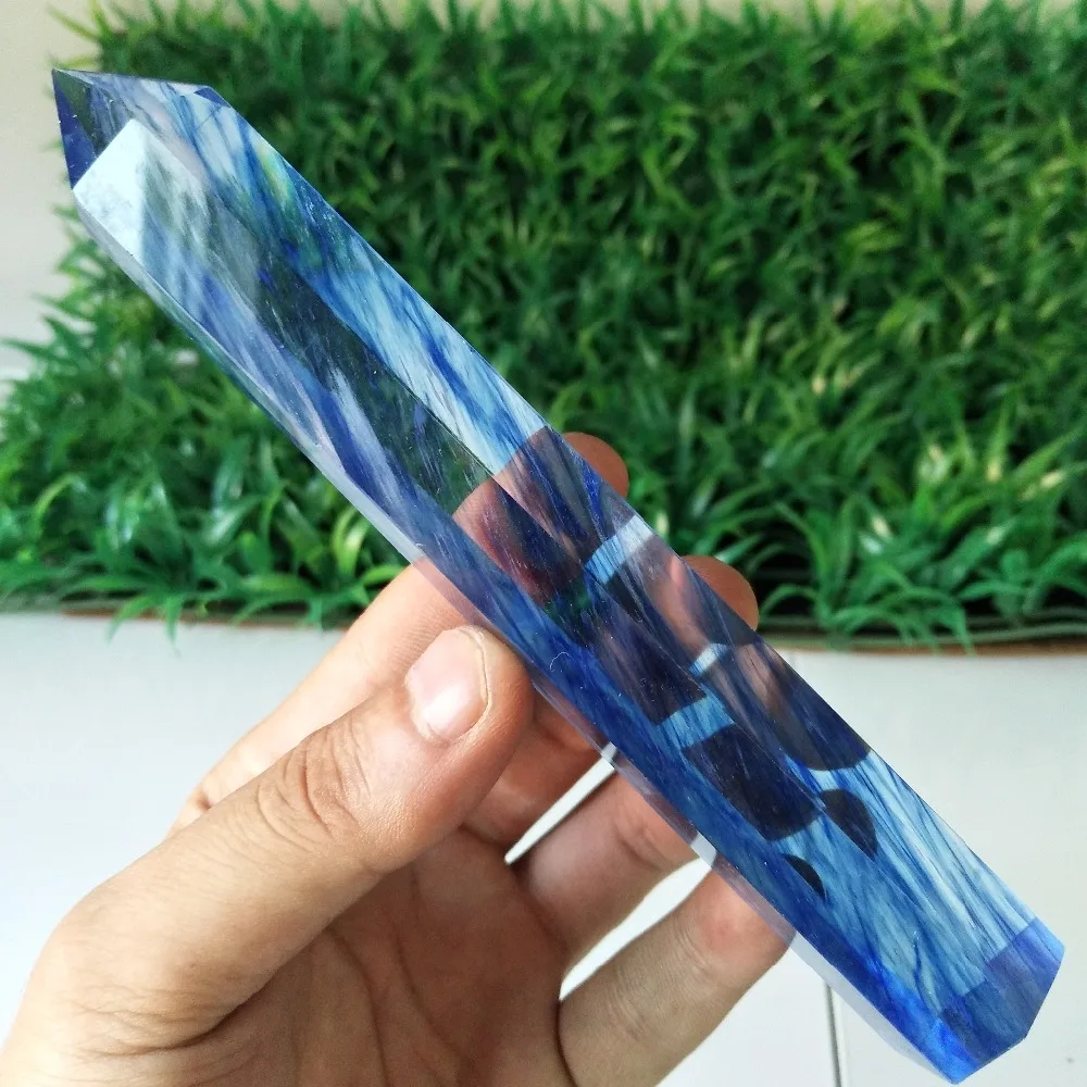 A-158mm-130g-fused-quartz-crystal-wand-point-ultra-long-crystal-obelisk ...
