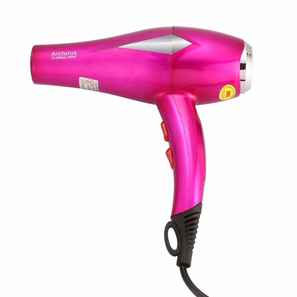 Rose Red 2000W Pro Powerful Hair Dryer with AC Motor Concentrator ...